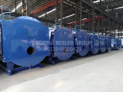 China Horizontal Oil Fired Hot Water Boiler Oil Powered Boiler  5000000kal/H With Riello Burner for sale