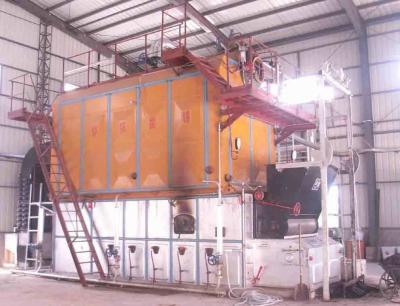 China Dual Rear Drum Coal Burning Boiler , Vertical Spiral Coal Fired Boilers Heating System for sale