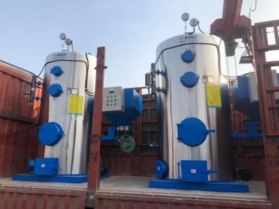 China 600000 Kcal / H Sawdust Fired Boiler , Industrial Biomass Boiler With Feeding Pump for sale