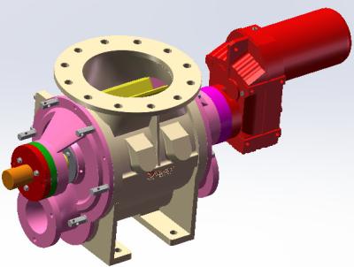 China Conventional Blow Thru Powder Rotary Valve In Gas Conveying Process for sale