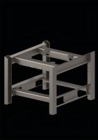 China SS304 C Frame Open Support Frame 900mm Height With Adjustable Feet Or Swivel Castors for sale