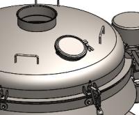 China Tri Clamp Vision Port 304 Stainless Steel 150mm Diameter for sale