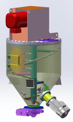 China High Precision Vertical Powder Mixer 304 / 316L Stainless Steel Ribbon Mixer Machine for sale