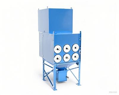 China Dust Removal Reverse Pulse Jet Filter Backblowing Horizontal Cartridge Dust Collector for sale