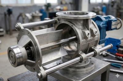 China Stable Conveying Easy Cleaning Rotary Valve for Powder Conveying with Stainless Steel Construction for sale