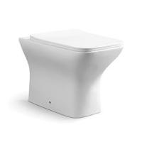 China Modern Square Floor Standing Toilet Soft Close Seat Included White Color for sale
