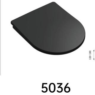 China Bathroom Functional Modern Toilet Seat Lid Anti Slip Matt Black for sale