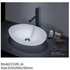 China Above Counter Top Wash Hand Round Glass Basin Sink Bowl For Home Hotel Bathroom for sale