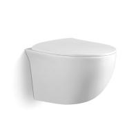 China The Toilet Is Suspended Rimless Sanitary Ware Ceramic Wall Hung Toilet Bowl Hanging Wc Toilet for sale