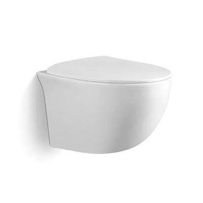 China The Toilet Is Suspended Rimless Sanitary Ware Ceramic Wall Hung Toilet Bowl Hanging Wc Toilet for sale