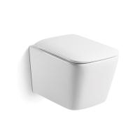 China Modern Sanitary Ware Square Hanging Toilet Bowl Wc Suspend Floating Toilet Bathroom Ceramic P-trap Wall Hung Toilet for Hotel for sale