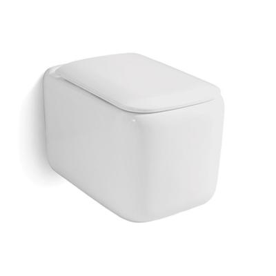 China Wall Mounted Toilet Installation Type Wall-hung Toilet square Ceramic Wall Hanging Wc for sale
