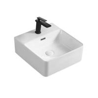 China Solid Surface Ceramic Basin Sink Counter Top Washbasin for Bathroom Cloakroom for sale