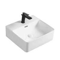 China Ceramic Sanitary Ware Countertop Bathroom Sinks White Oval Shaped for sale