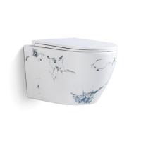 China Bathroom Sanitary Ware Wall Hung Toilet Rectangular Luxury for Hotel for sale