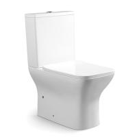 China Bathroom Two Piece Siphonic Toilet Rimless ADA Compliant Cupc Approved for sale