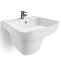 China Bathroom Glaze Porcelain Counter Handmade Wash Basin With Single Hole for sale