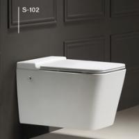 China Bathroom Pulse Tankless Commode Floor Mounted Modern With UF Seat Cover for sale