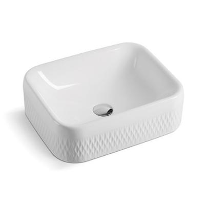China Modern Sanitary Ware Bathroom Ceramic Basin Couner Top Round for sale