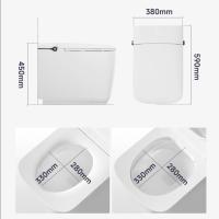 China Bathroom Sanitary Ware Ceramic Modern Smart One Piece Toilet Foot Sensation Flushing Elongated Bowl Design for sale