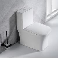 China Bathroom Siphonic One Piece Toilet Rimless Cupc Approved Ada Compliant for sale