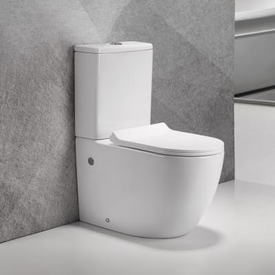 China Two Piece Washdown Bathroom WC Toilet Elongated Seat Included for sale