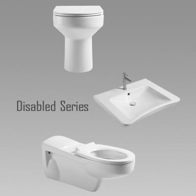 China Sanitary Ware Disabled Specific One Piece Prison Toilet Set Anti Odor for sale