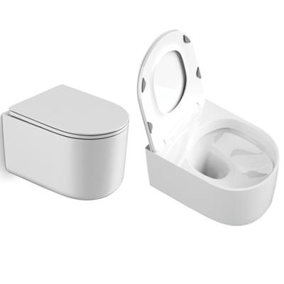 China Gravity Flushing Wall Hung Toilet American Standard With Concealed Toilet Cistern for sale