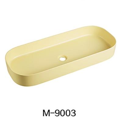 China Modern Wash Basin Manufacturers Hotel Rectangular Bowl Above Counter Bathroom Wash Basin Melamine Sink for sale