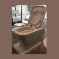 China Stylish Wall Hung Toilet with Soft Close Lid for Bathroom Standard Ceramic Sanitary Ware Bowl Set Sleek Wall Hung Toilet European Wall Hung Toilet for sale