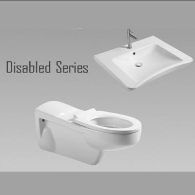 China A Disabled Ceramic Sanitary Ware Disabled Toilet Set Wall Hung WC For People with Disabilities for sale