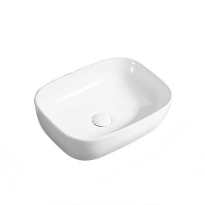 China Wholesale Modern Hand Washing Sink White Ceramic Table Top Oval Basin for Bathroom for sale