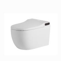 China Intelligent Automatic Toilet Bowl Square-shaped Smart WC Bidet Electric Sanitary Ware for Bathroom Floor Mounted Remote Included for sale