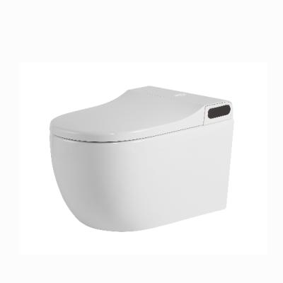 China Intelligent Automatic Toilet Bowl Square-shaped Smart WC Bidet Electric Sanitary Ware for Bathroom Floor Mounted Remote Included for sale