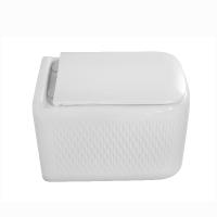 China Professional Bathroom Washdown One Piece Ceramic Wall Hung Toilet P-trap WC Toilet for sale
