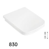China European Hot Sale Urea Resin Ultra thin square Shape Soft Close Toilet Seat Cover Lid for sale