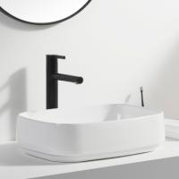 China Handmade Ceramic Marble Wall Mounted Basin Modern Design Wall Hung Hand Wash Sink for Hotel Bathroom Use for sale
