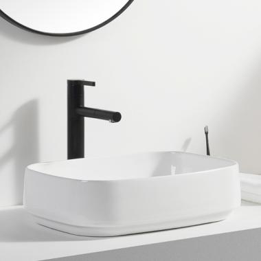 China Handmade Ceramic Marble Wall Mounted Basin Modern Design Wall Hung Hand Wash Sink for Hotel Bathroom Use for sale
