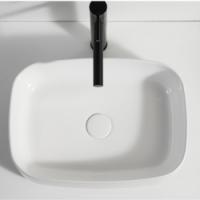 China Wall-Hung Art Wash Basin Small Size White Ceramic Wash Basin Bathroom Sink for sale
