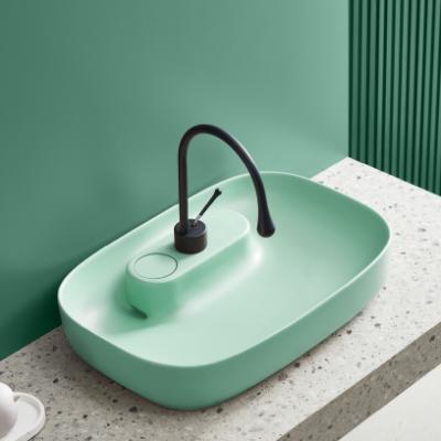 China Wholesale Sanitary Ware Oval Wall Mounting Bathroom Sink Ceramic Lavabo Counter Top Hand Wash Basin for sale