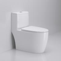 China Modern Design One-Piece Ceramic Toilet Bowl Bidet Dual-Flush Square Shape Wall-Hung White WC P-Trap for Bathroom Sanitary Ware for sale