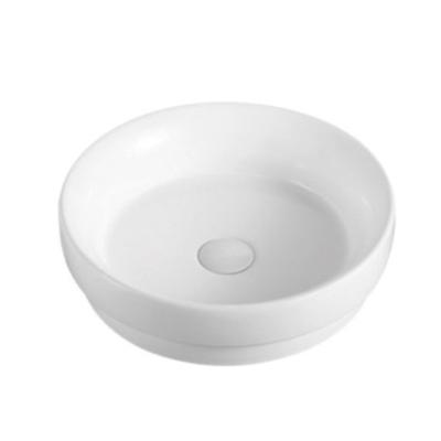 China ALLWELL Best Price Easy-clean Glazing Artistic Basin Ceramic Bathroom Basin Sink Above Counter Basin for sale