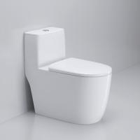 China China Manufacturer Bathroom Sanitary Ware White Glazed Siphonic Washdown One Piece Toilet for sale