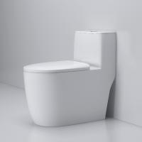 China New Design Modern One Piece Ceramic Toilet Single Hole Vortex Flushing Water Saving Flush Technology P-Trap Single Piece Toilet for sale
