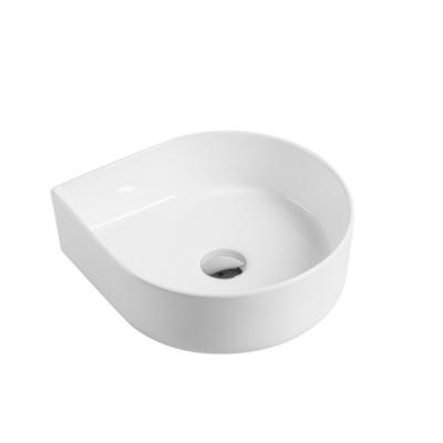China Durable Anti-Scratch White Ceramic Art Basin Wash Sink for Bathroom Cabinet-for Home Use Hotel Washroom for sale