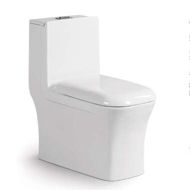China Wholesale Dual Flush Water Closet Ceramic Washdown Rimless P-Trap One Piece Toilet for sale