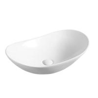 China Modern Cream-Style Integrated Ceramic Countertop Basin New Creative Outdoor Hotel Household Balcony Washbasin Modern Bathroom for sale