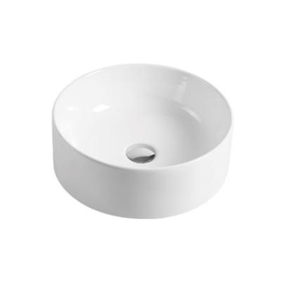China ALLWELL Hotel Sanitaryware Ceramic Counterto Wash Basin Lavatory Above Counter Bathroom Art Sink Basins for sale