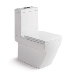 China Household Modern Ceramic Bathroom WC Sanitary Two-Piece Toilet for Hotel / Apartment for sale