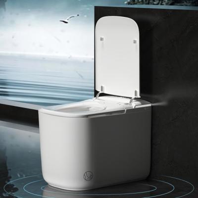 China Wholesale Intelligent One Piece Ceramic Smart Toilet with Seat Heating Floor Mounted Bidet Elongated Bowl Shape for Bathroom for sale